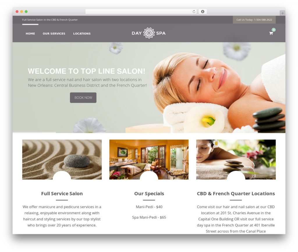 Top 10 mẫu website đẹp cho spa, thẩm mỹ viện | Navy Themes